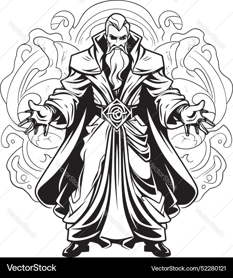 Sorcerers fortune emblematic avarice icon Vector Image