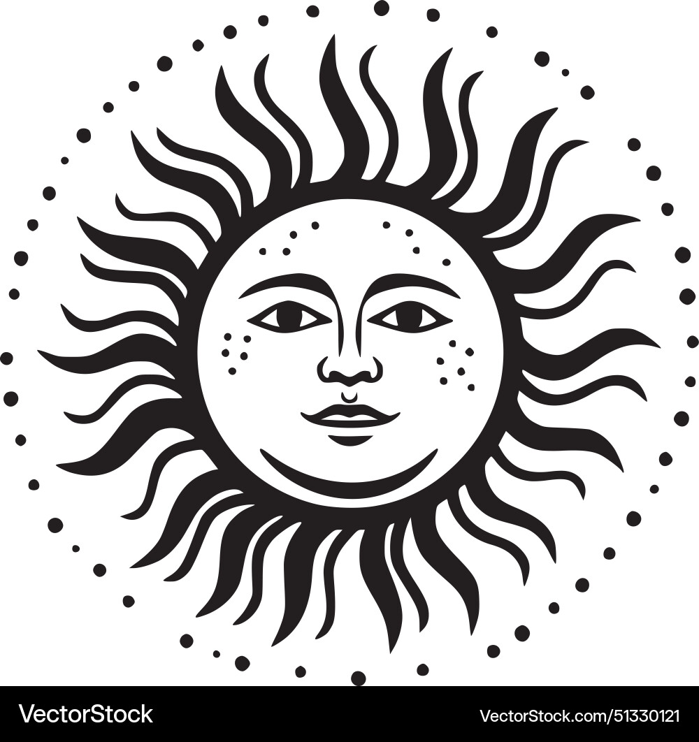 Sun - minimalist and simple silhouette Royalty Free Vector