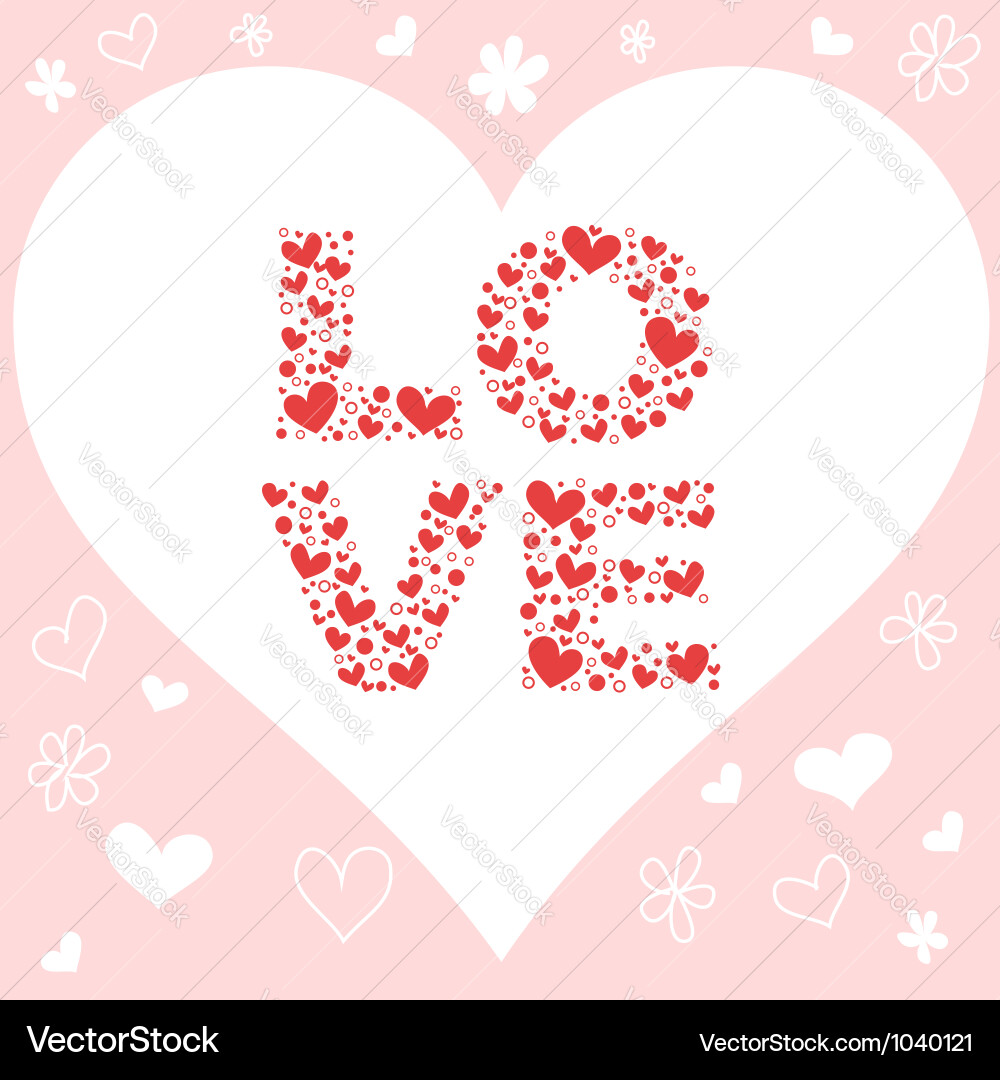 Valentine's Day Pink Hearts Invitation Royalty Free Vector