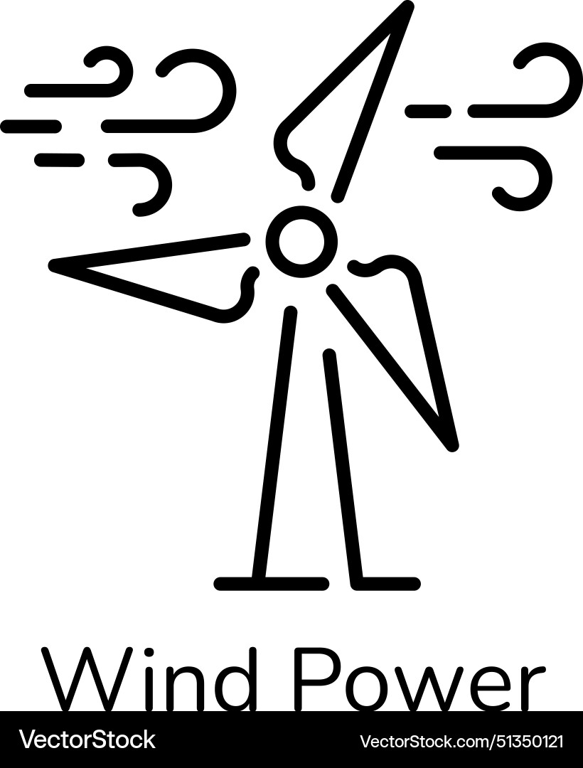 Wind power Royalty Free Vector Image - VectorStock