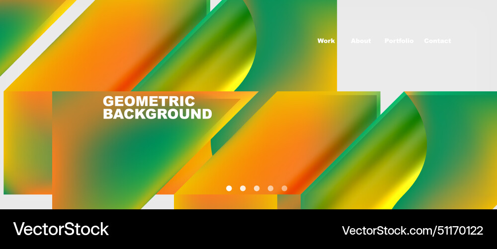 Colorful geometric background with gradient of Vector Image