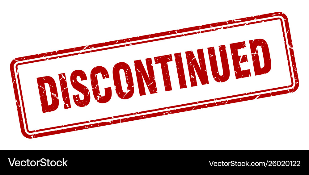 Discontinued Royalty Free Vector Image - VectorStock