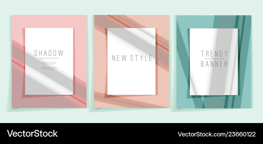 Paper white blank with shadow on colorful Vector Image