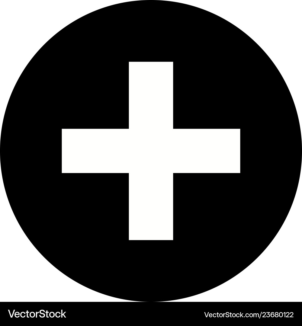 Plus icon Royalty Free Vector Image - VectorStock