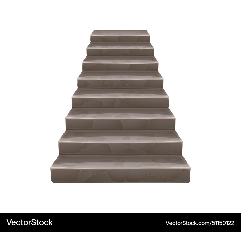 Stone stairs staircase castle stairway rock steps Vector Image