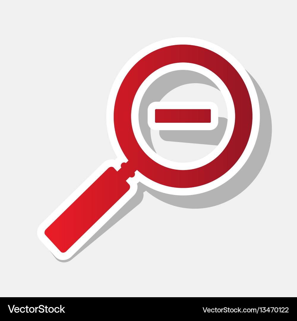 Zoom sign new year reddish Royalty Free Vector Image