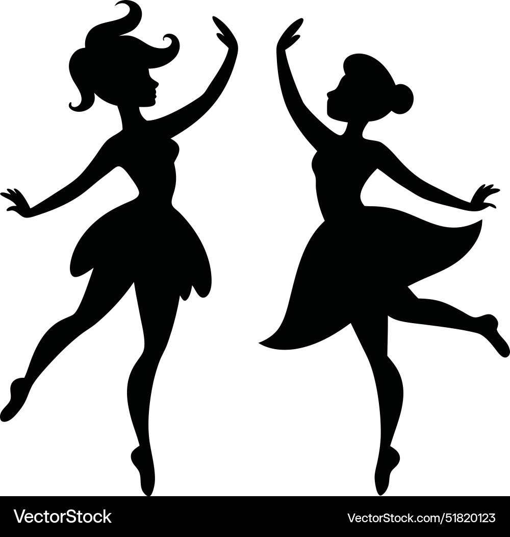A cute silhouette looks wow Royalty Free Vector Image