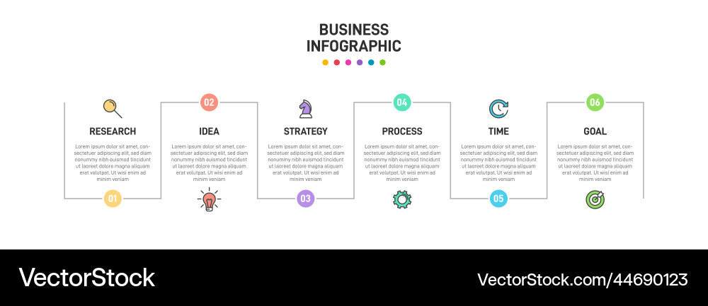 Vertical infographic design with icons and 5 Vector Image