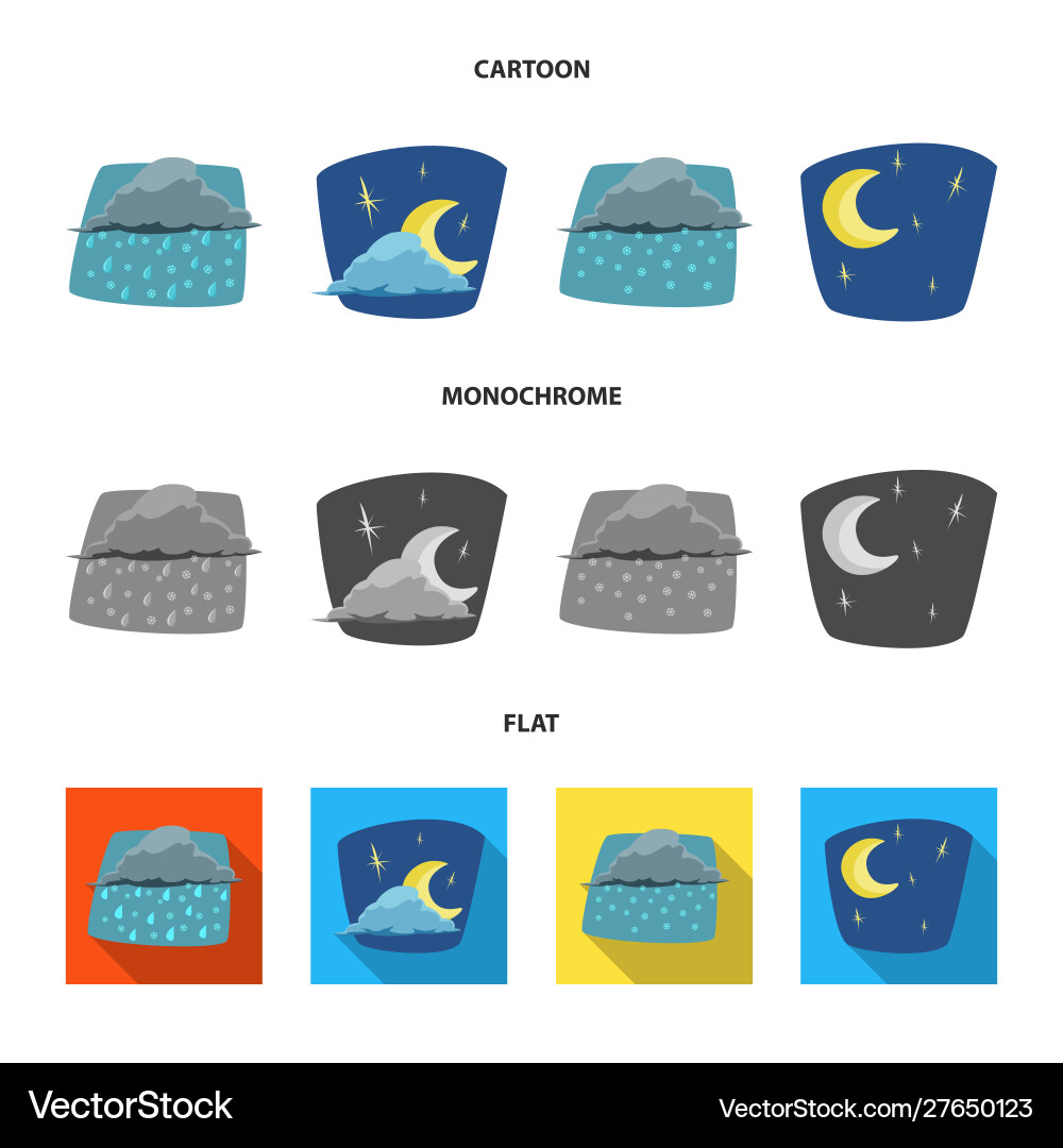 Weather and climate logo Royalty Free Vector Image