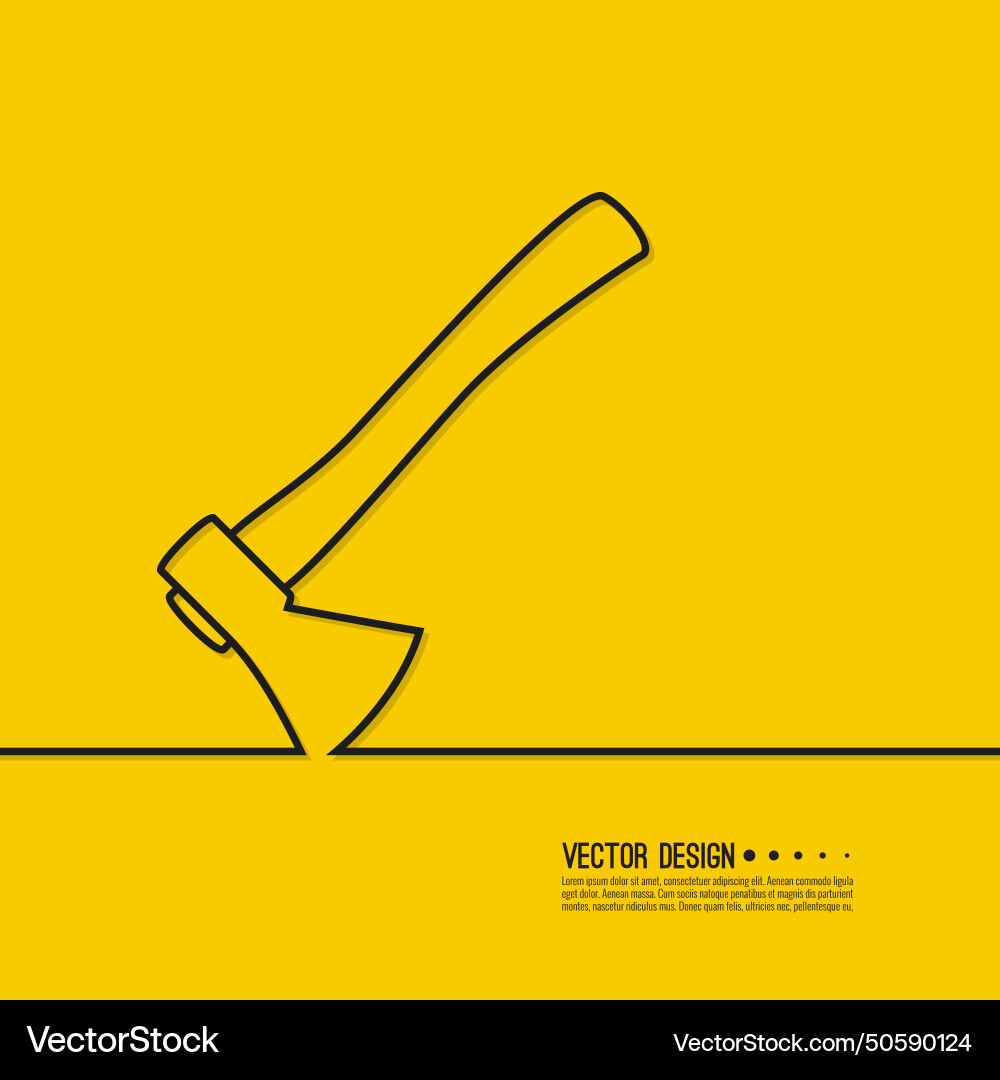 Ax icon Royalty Free Vector Image - VectorStock