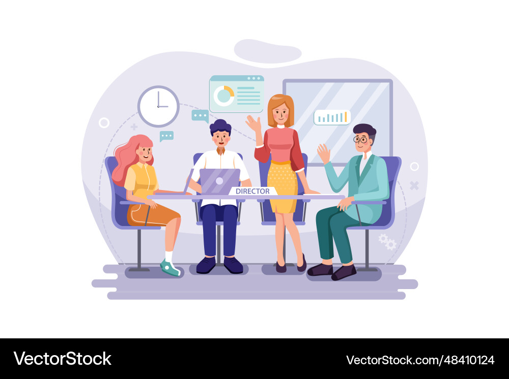 Board of directors Royalty Free Vector Image - VectorStock