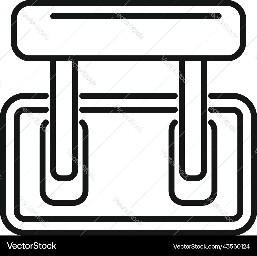 Breaker icon outline electric box Royalty Free Vector Image