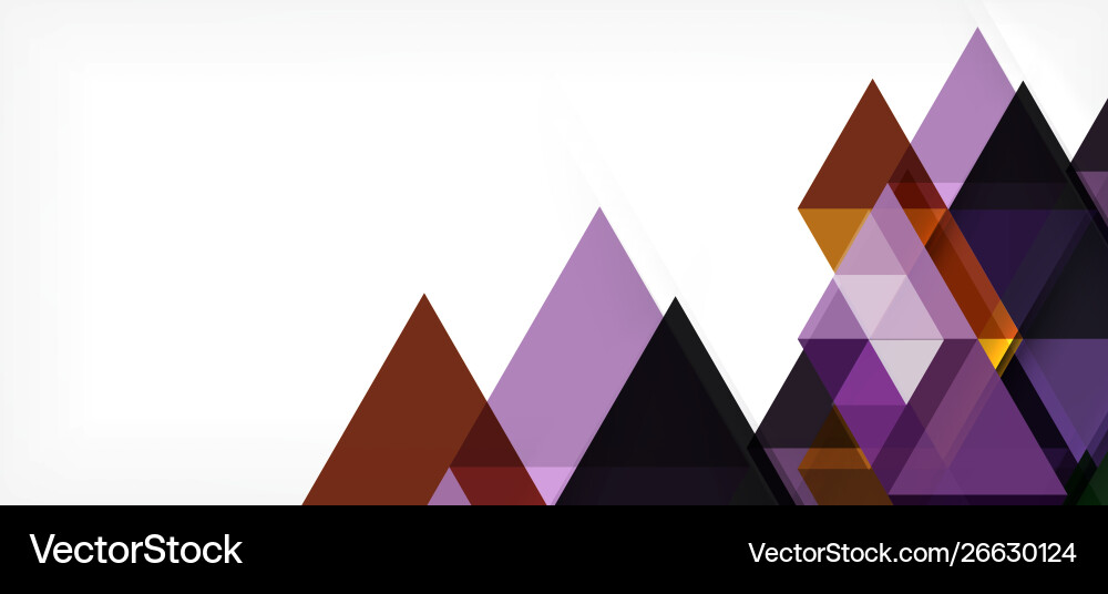Colorful repeating triangles modern geometric Vector Image