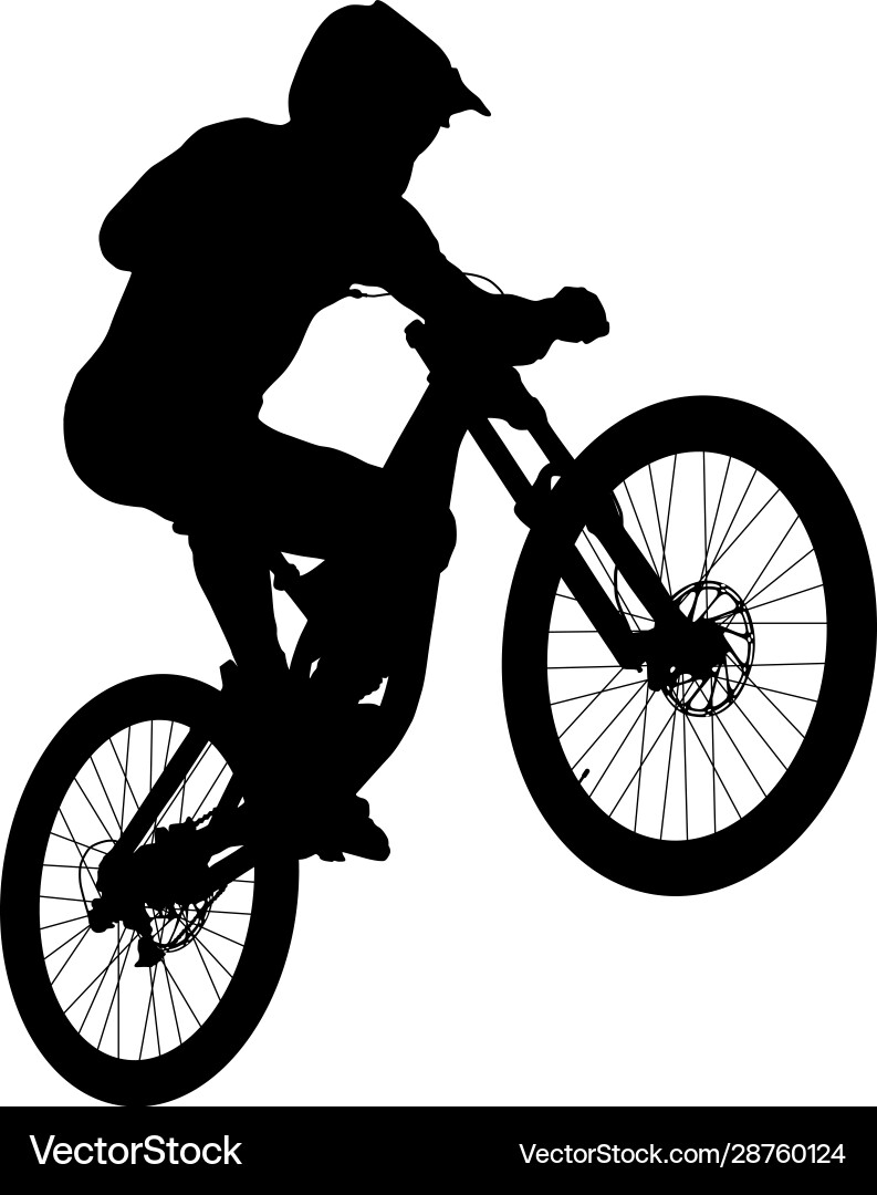 Downhill Mountainbike Vector Images (over 100)