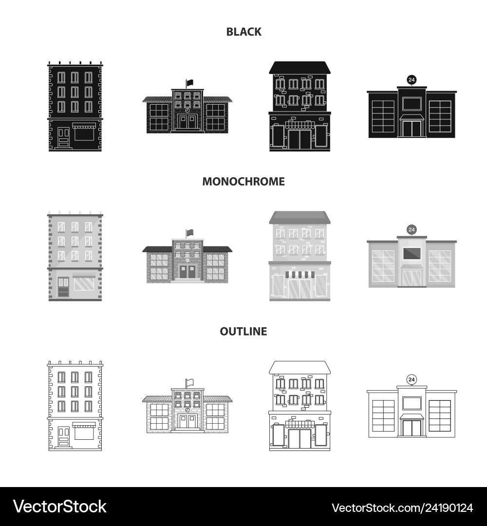 Municipal and center symbol Royalty Free Vector Image