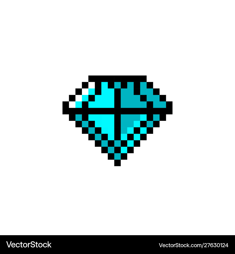Pixel object art Royalty Free Vector Image - VectorStock