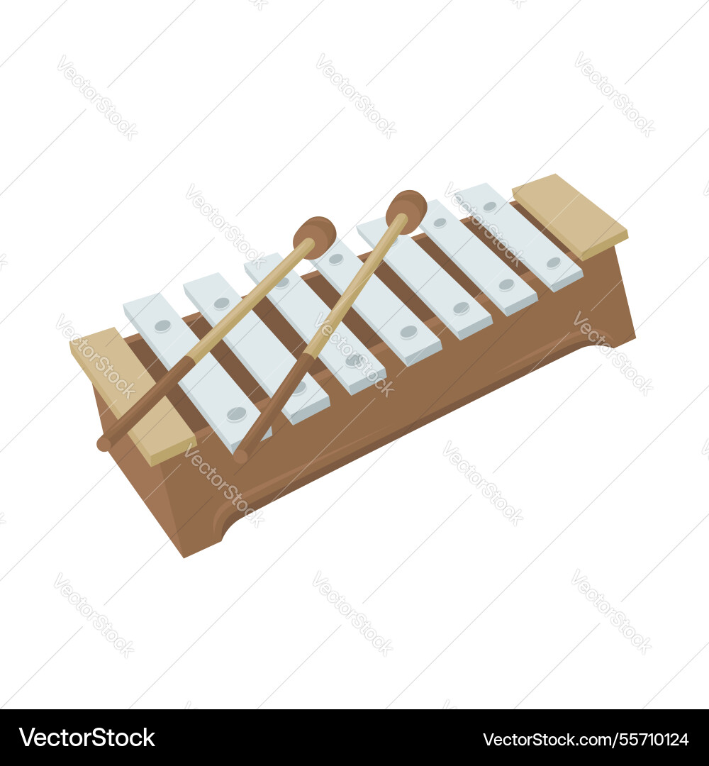 Xylophone sign emoji icon Royalty Free Vector Image