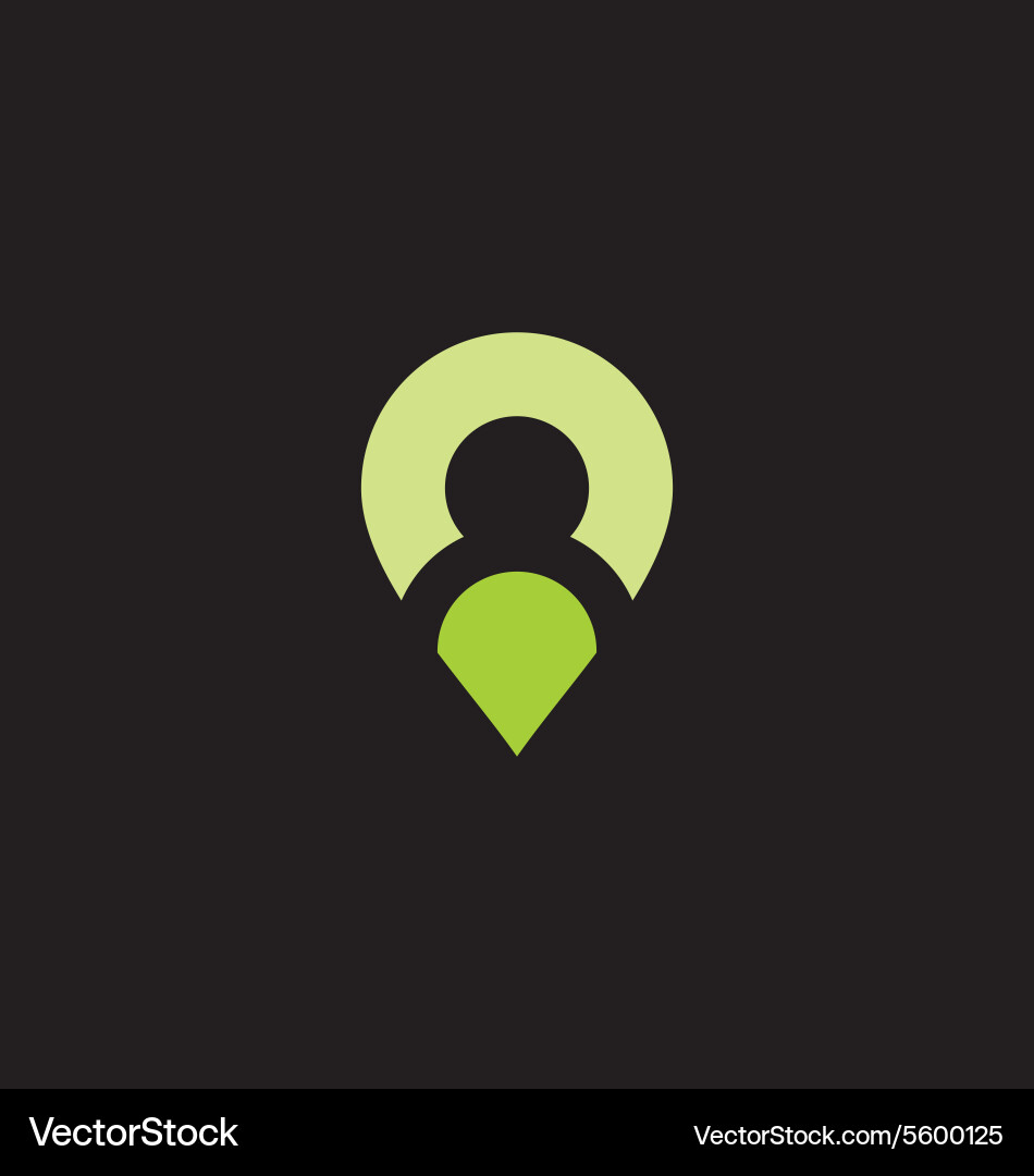 Abstract sign position logo Royalty Free Vector Image