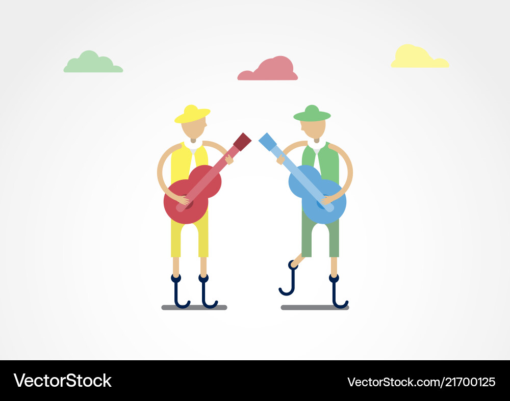 Character design of disable person Royalty Free Vector Image