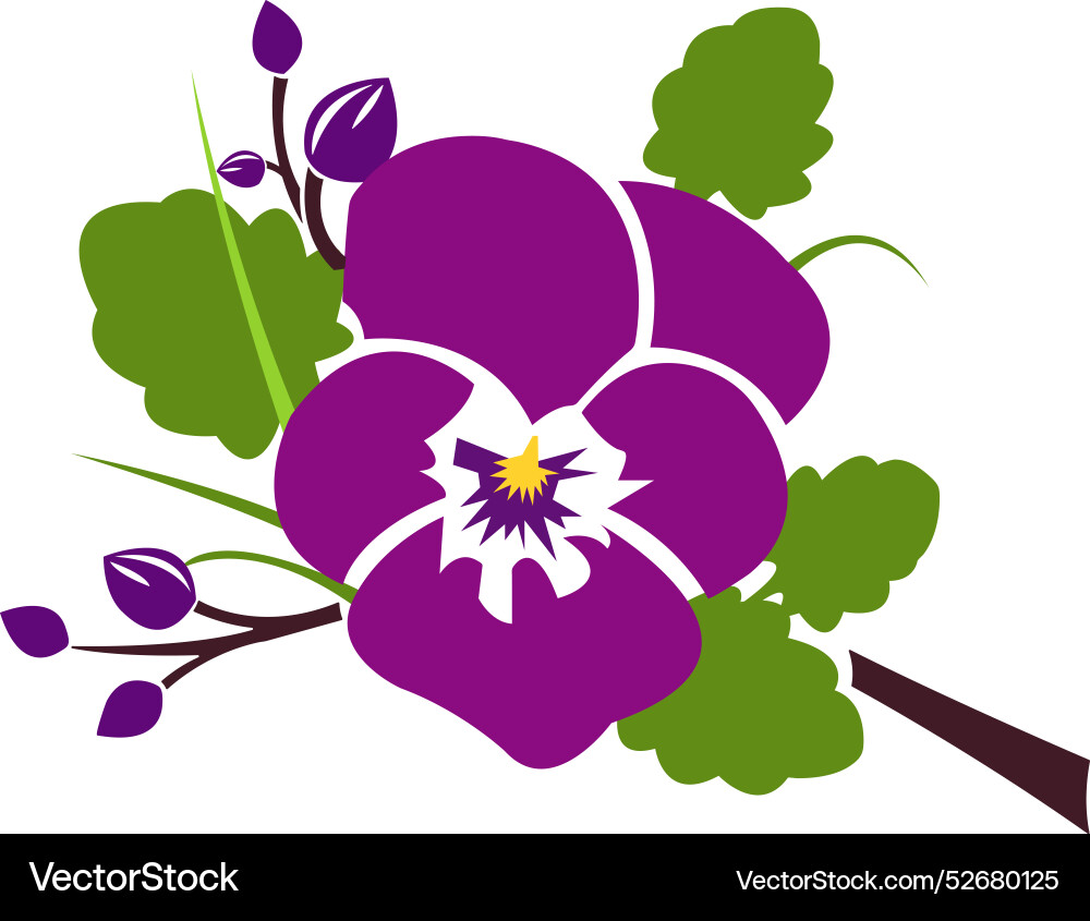Colorful flower art Royalty Free Vector Image - VectorStock
