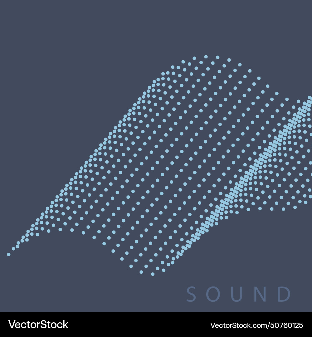 Dotted abstract wave design for technology Vector Image