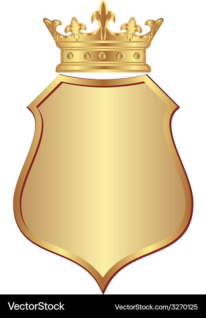 Golden crown Royalty Free Vector Image - VectorStock