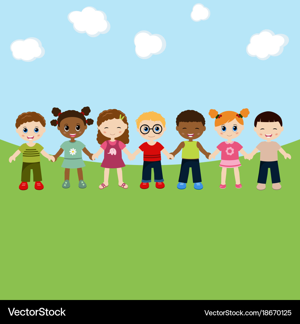 Happy children concept Royalty Free Vector Image