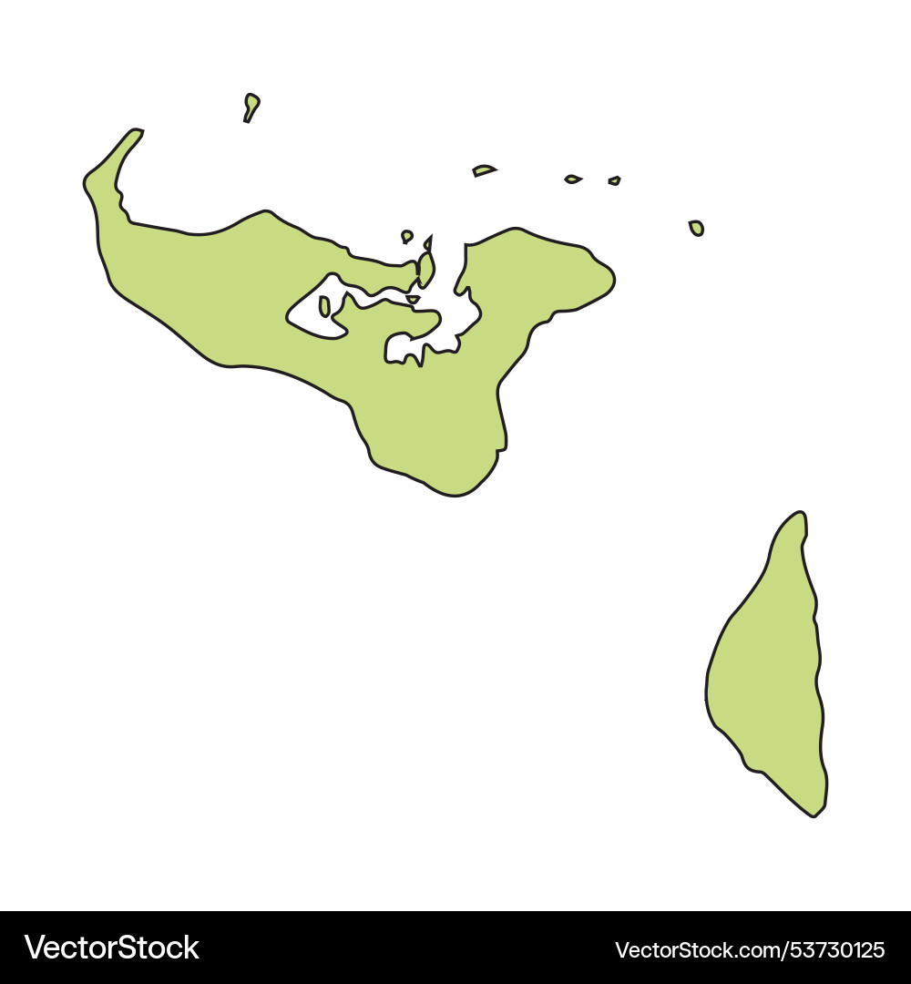 Map of tonga region Royalty Free Vector Image - VectorStock