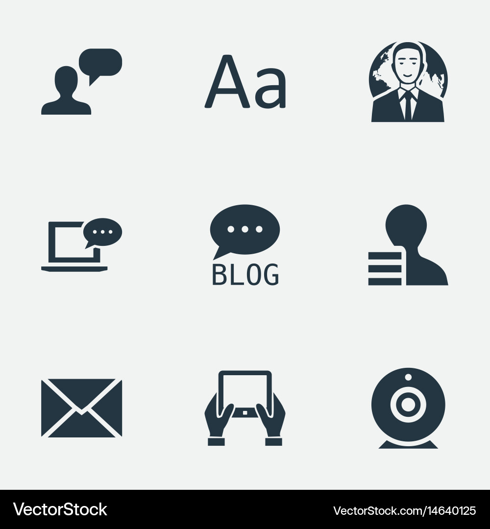 Set of simple user icons Royalty Free Vector Image