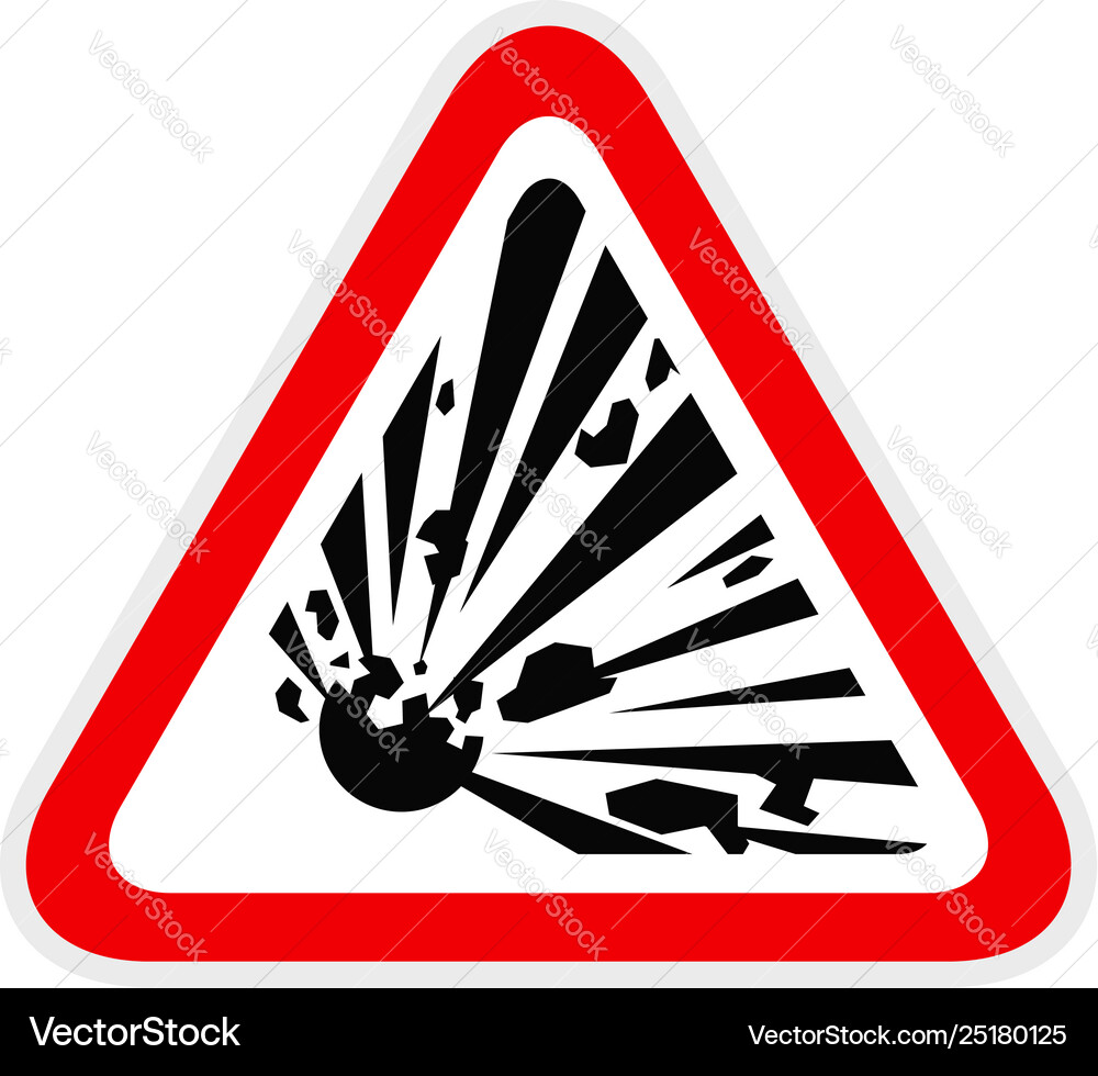 Dreieckiges gelbes Warnsymbol Lizenzfreies Vektorbild