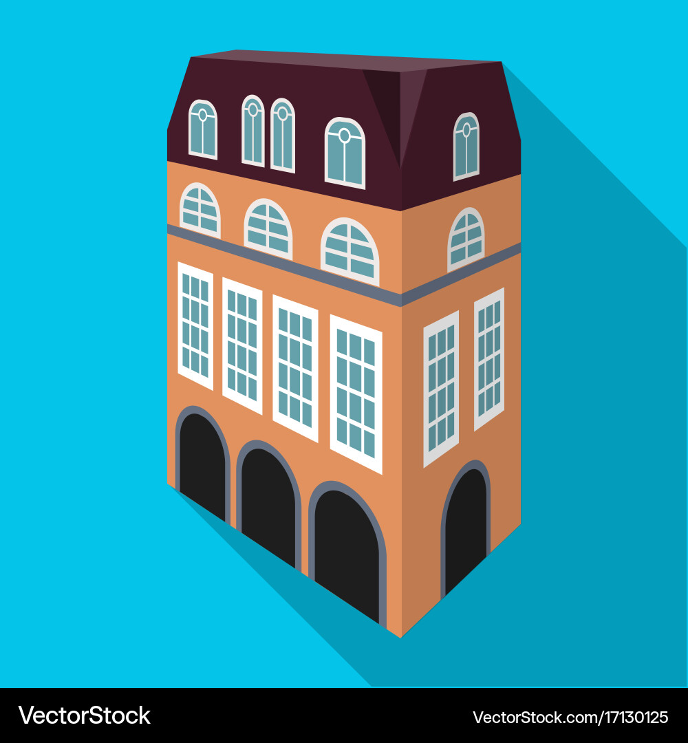 Typical english house architecture Royalty Free Vector Image