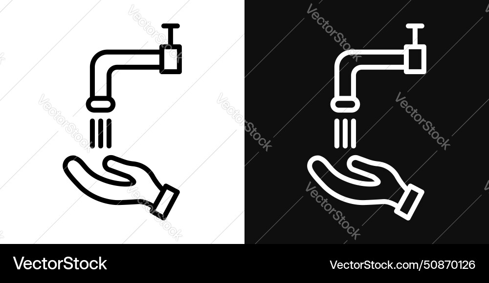 Ablution icon set ramadan wudhu symbol islamic Vector Image