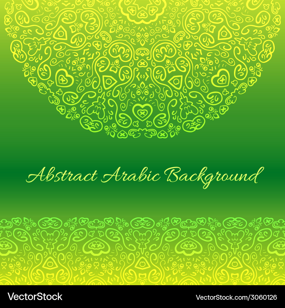 Abstract arabic background Royalty Free Vector Image
