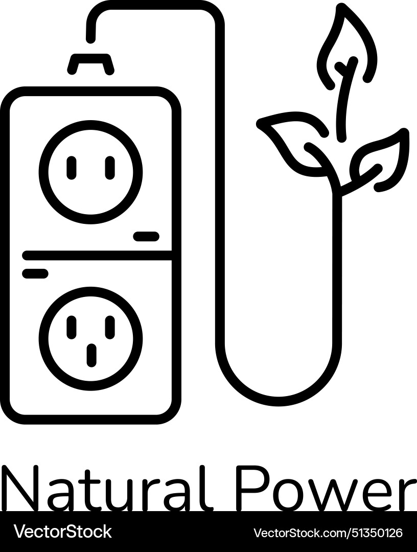 Natural power Royalty Free Vector Image - VectorStock