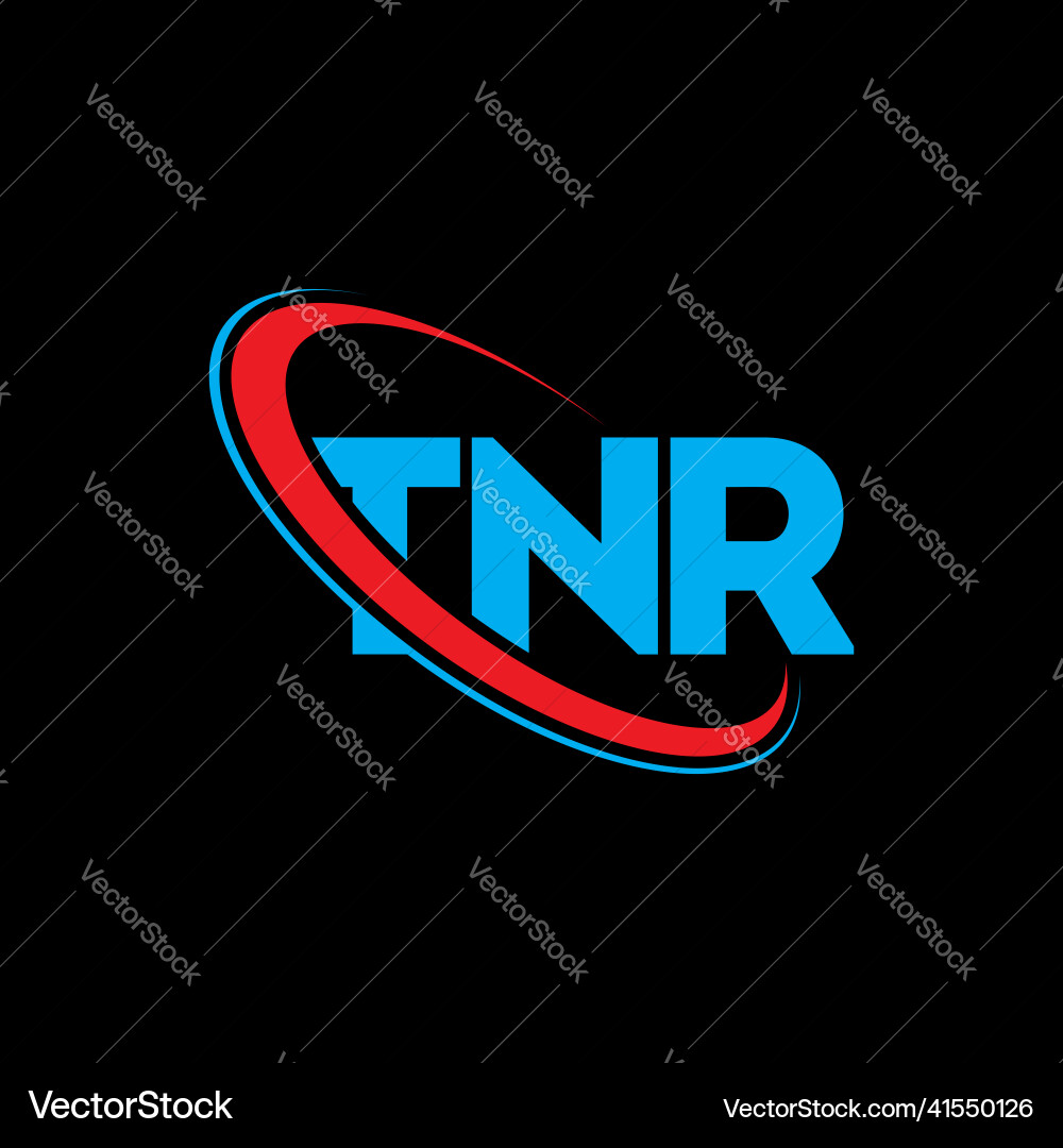 Tnr logo letter design Royalty Free Vector Image