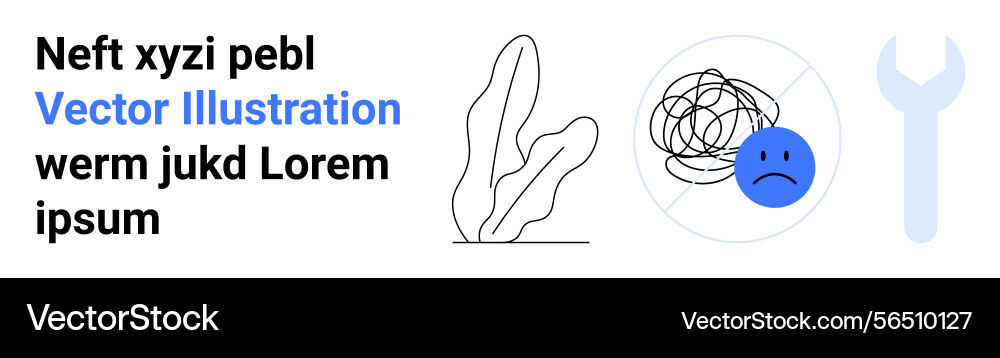 Abstract Troubleshooting Concept With Plant Sketch