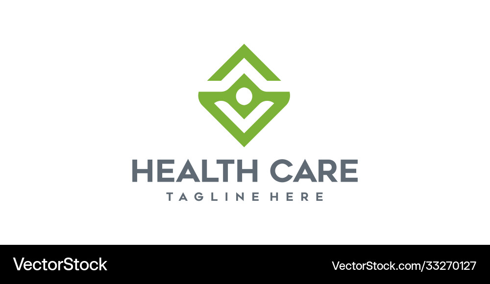 Health care logo design inspiration Royalty Free Vector
