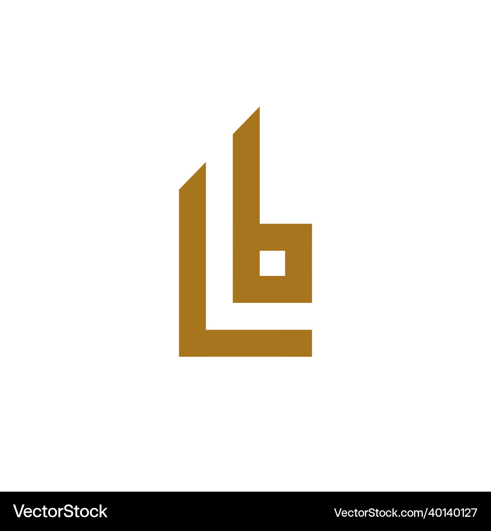 Lb building logo Royalty Free Vector Image - VectorStock