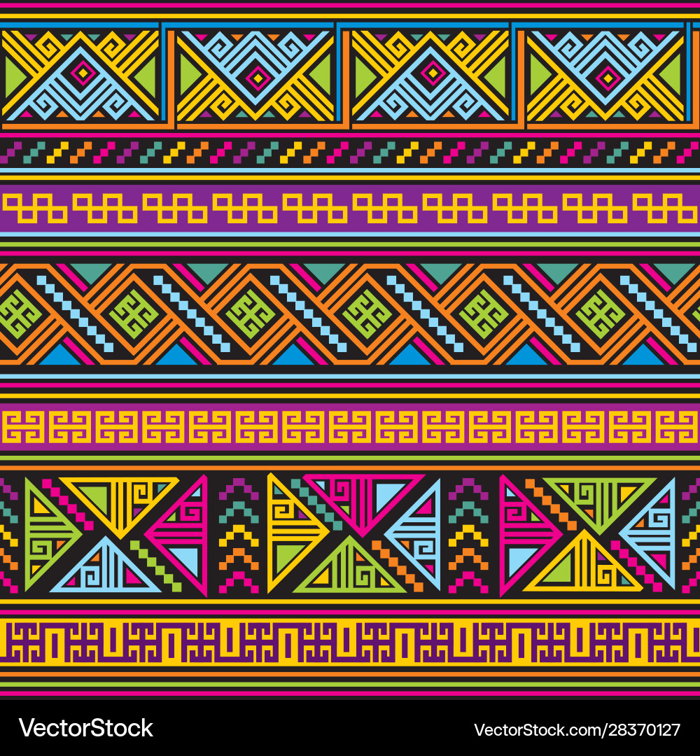 Mexican Tribal Pattern Royalty Free Vector Image