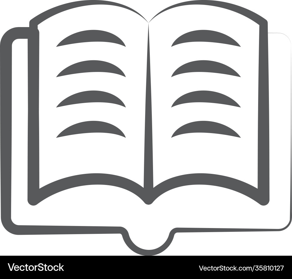 Open book Royalty Free Vector Image - VectorStock