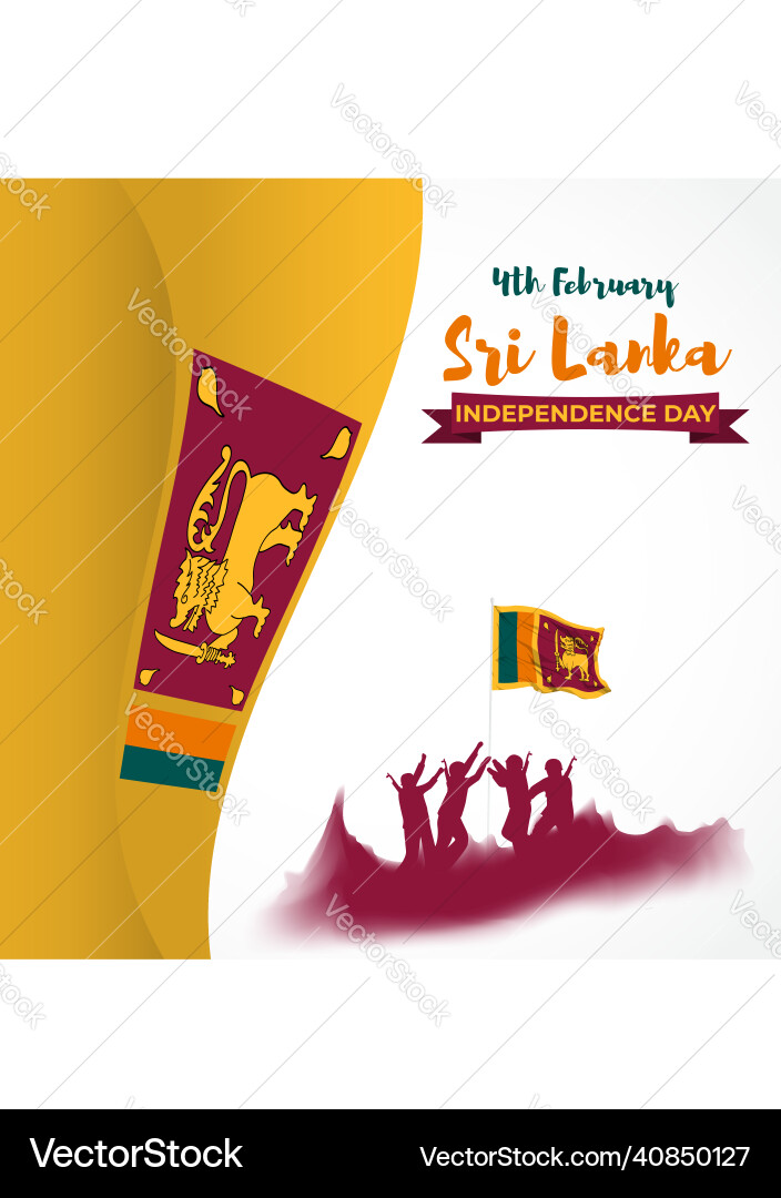 Sri Lanka Independence Day Royalty Free Vector Image