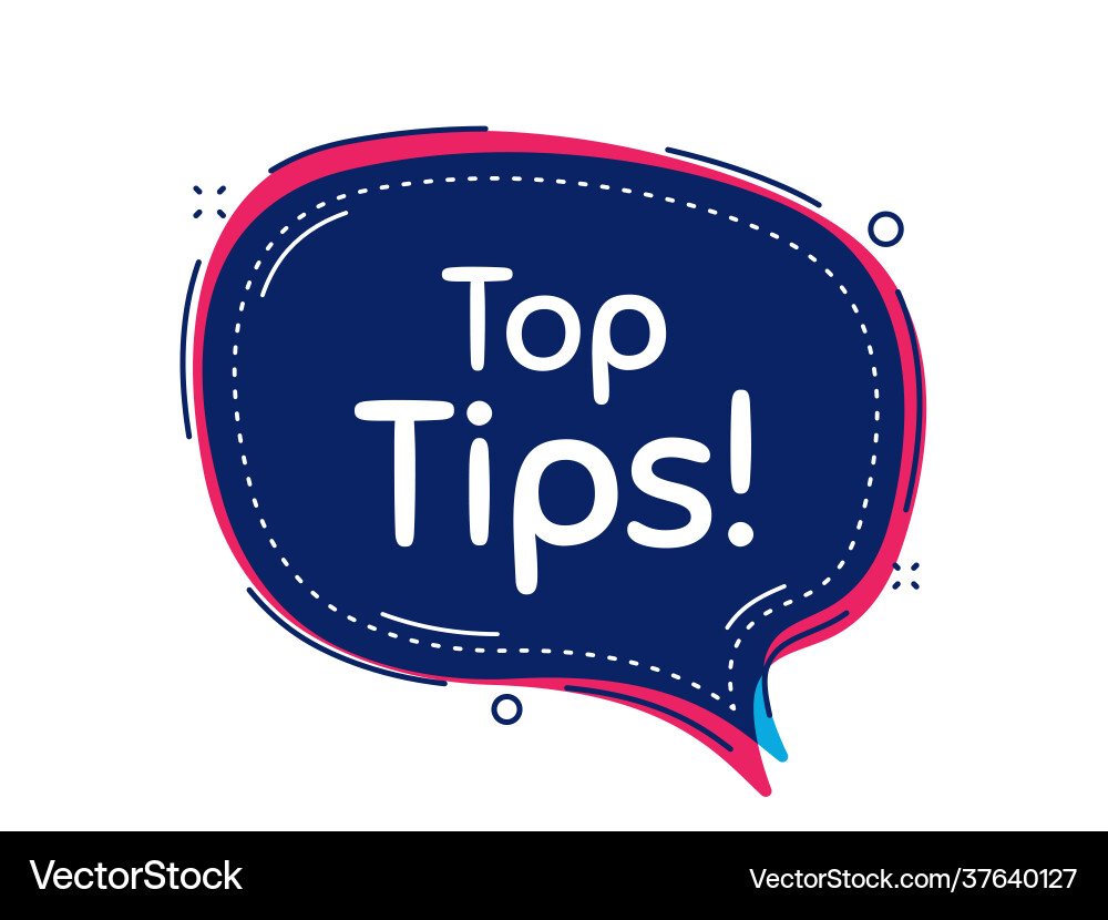 Top tips symbol education faq sign Royalty Free Vector Image