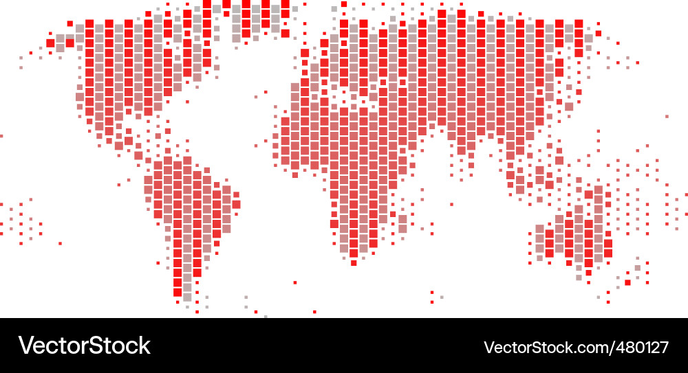World map Royalty Free Vector Image - VectorStock