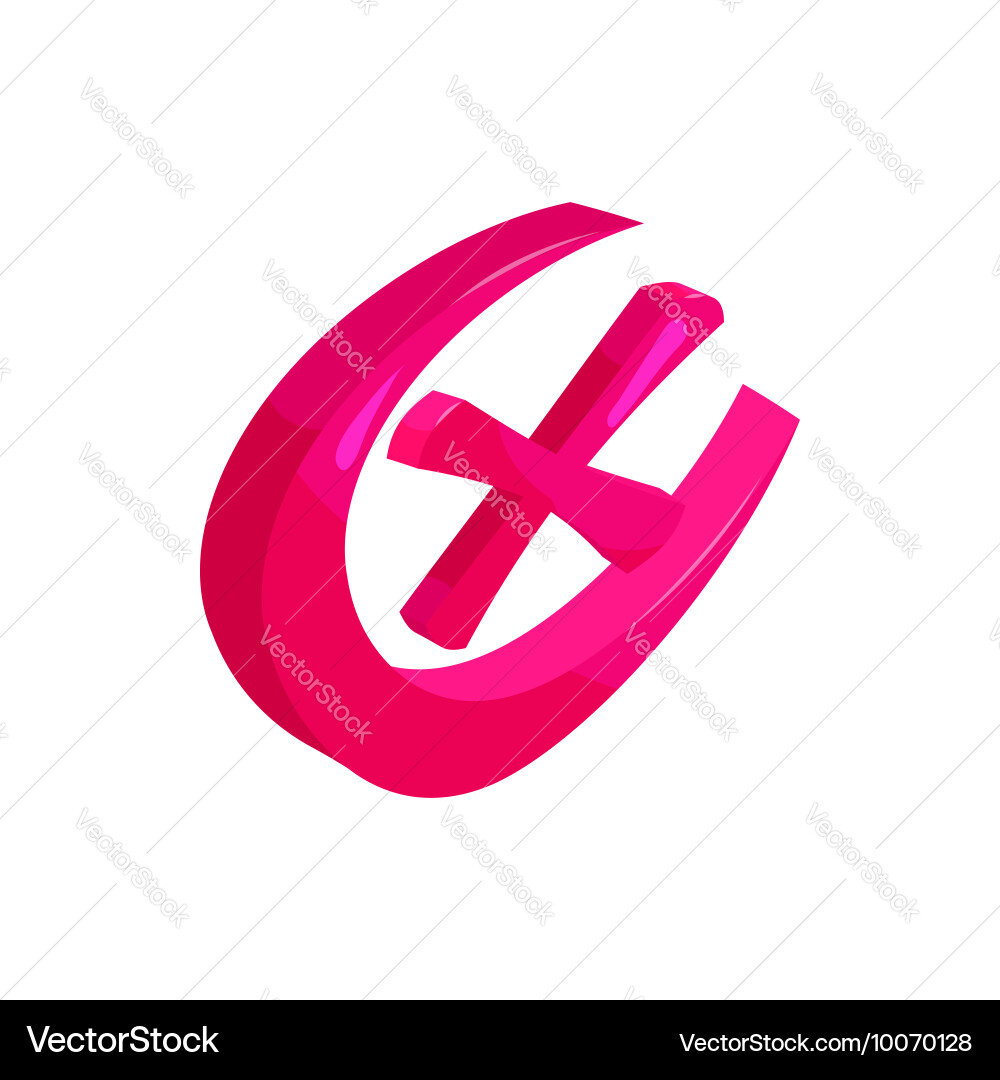 Check mark or cross in a circle icon cartoon style