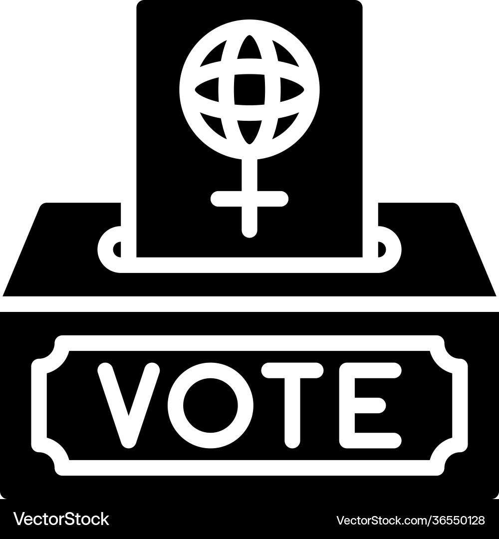 Election icon international womens day related Vector Image