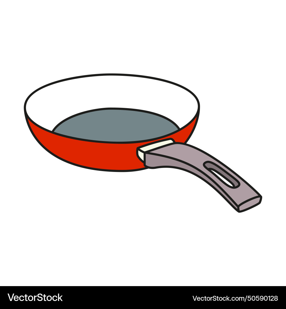 Frying pan icon Royalty Free Vector Image - VectorStock