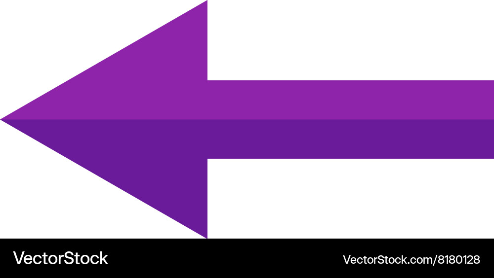 Left arrow Royalty Free Vector Image - VectorStock