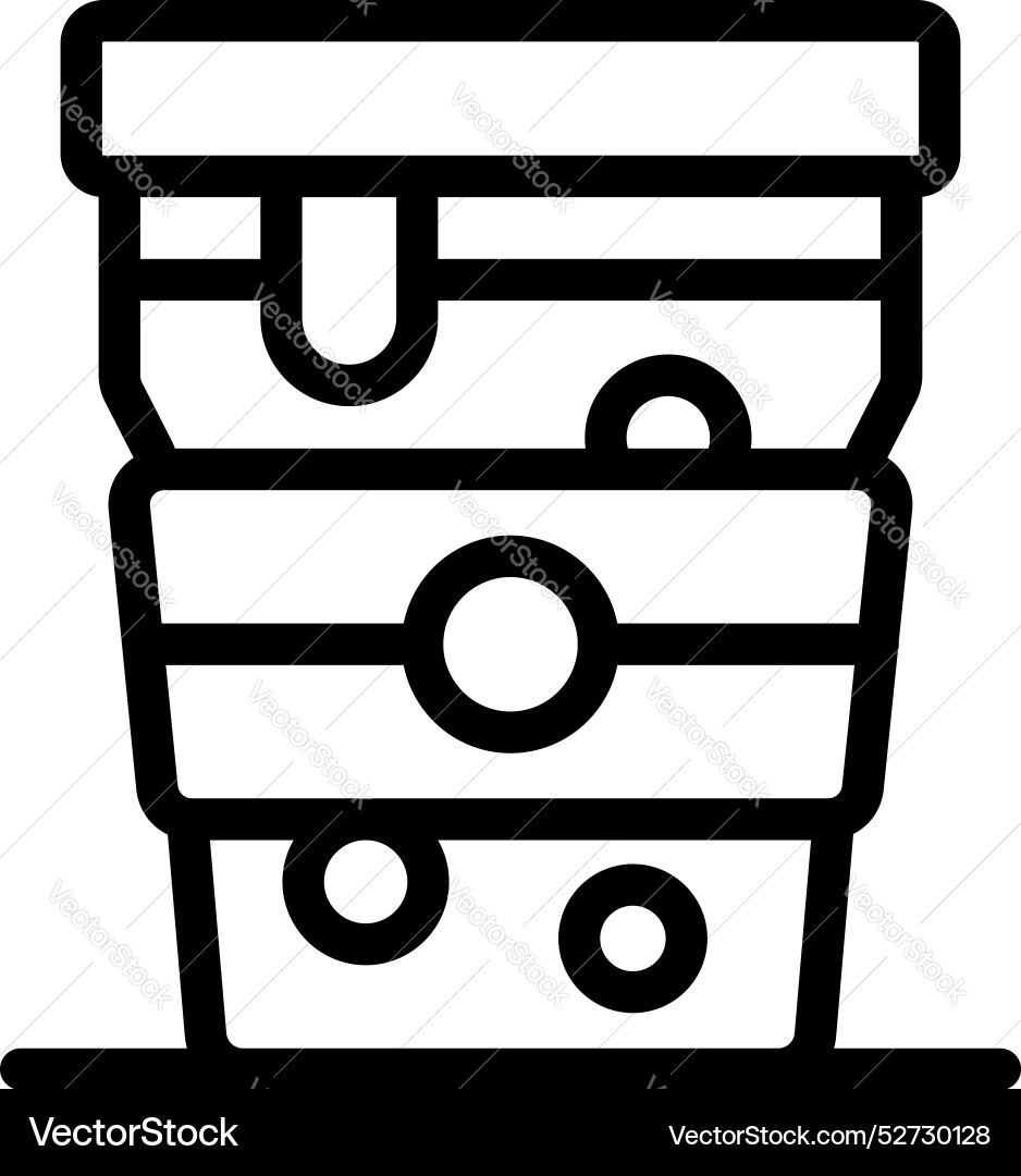 Overflowing septic tank with waste Royalty Free Vector Image