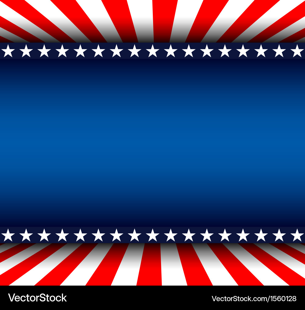 Stars and Stripes Background Royalty Free Vector Image