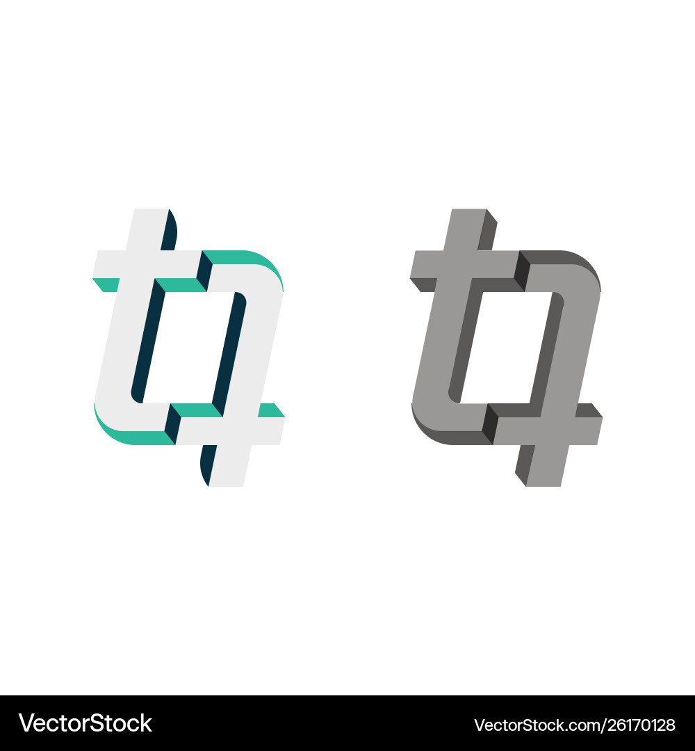 TT Monogram Logo Royalty Free Vector Image - VectorStock